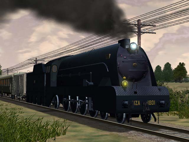 VAPOR 3D -Diseños para Ms Train Simulator-MZA 1801 y RENFE 241F-2108